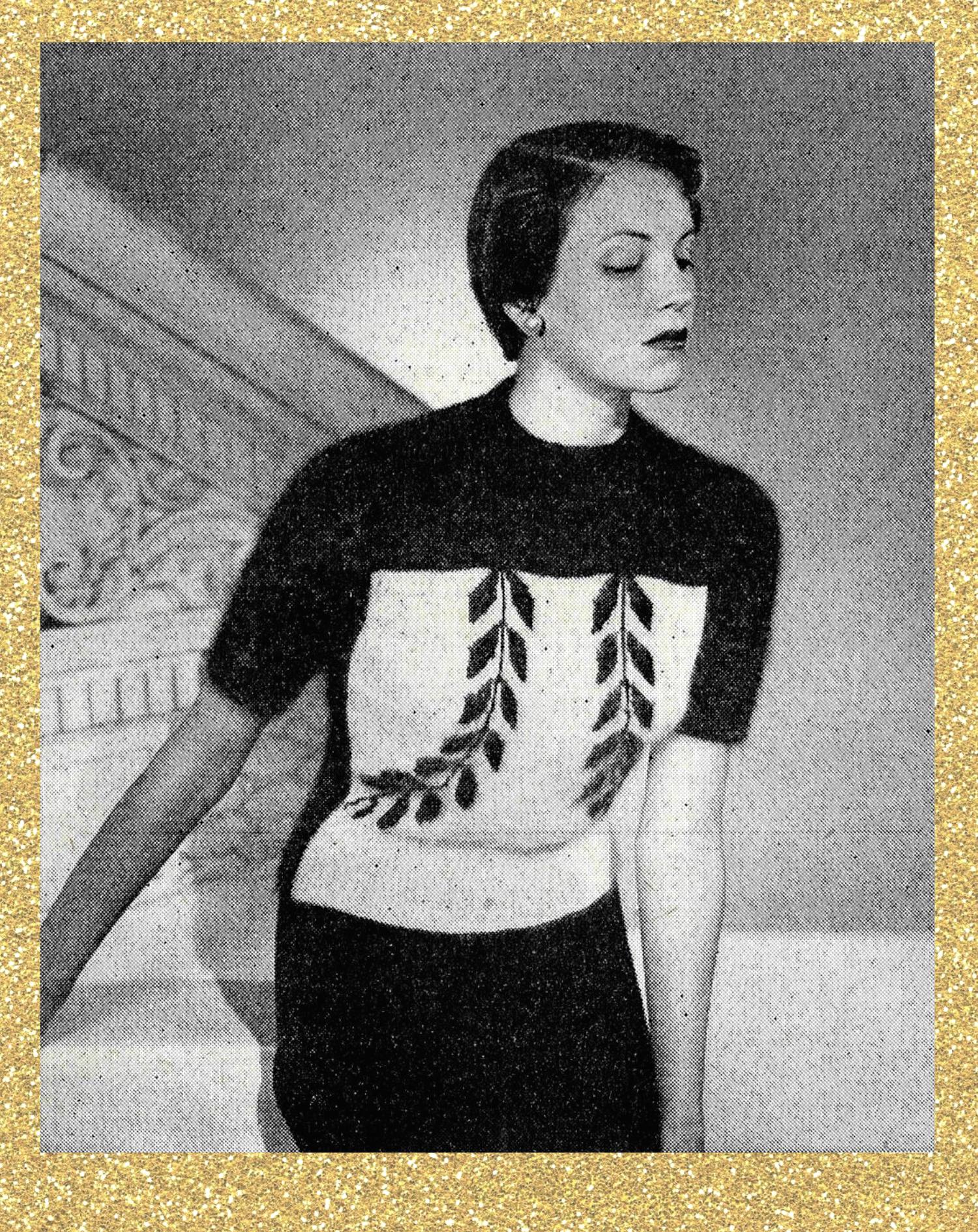 Angora for Parties, 1950s jumper from Stitchcraft Magazine - Subversive ...